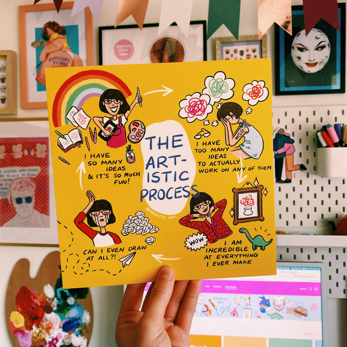 Afroditi's Art “The Artistic Process” art print