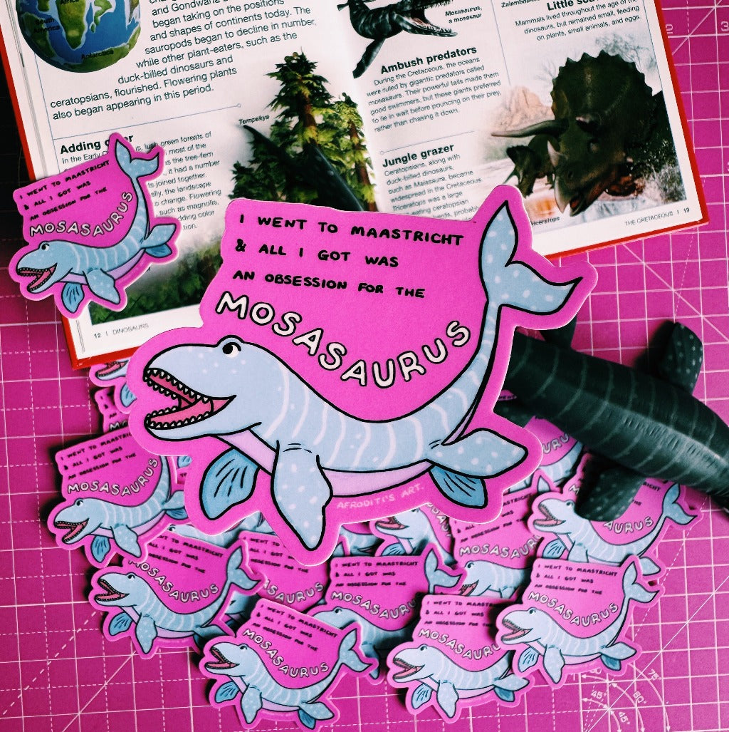 Afroditi's Art Maastricht “Mosasaurus” dinosaur sticker
