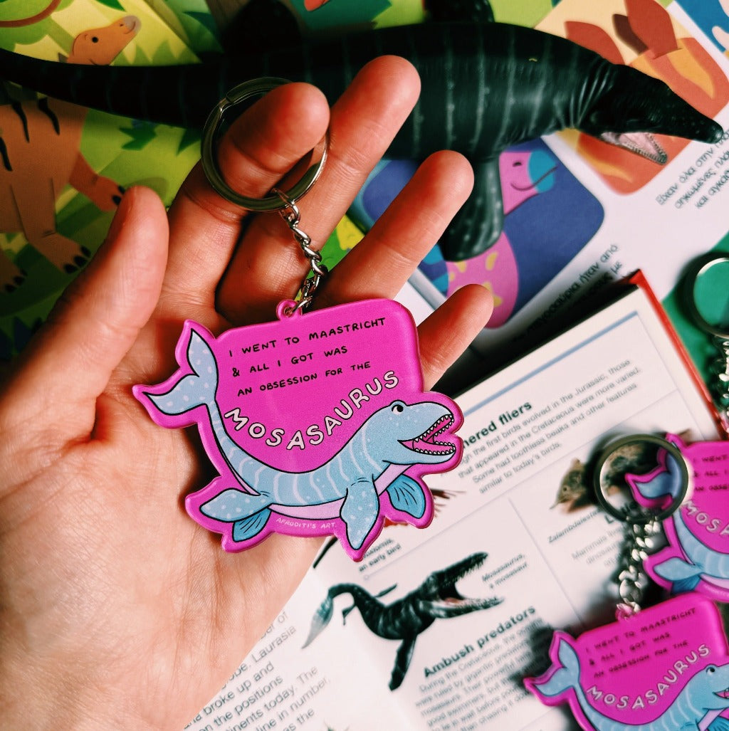 Afroditi's Art “Mosasaurus” mega keychain
